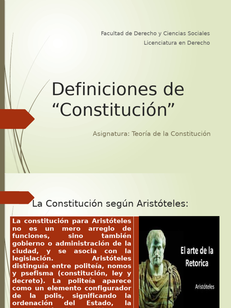 Evolución del Concepto de Constitución | PDF | Constitución | Contrato ...