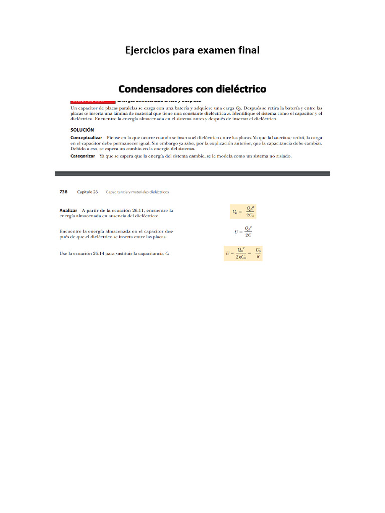 Ejercicios para Examen Final | PDF