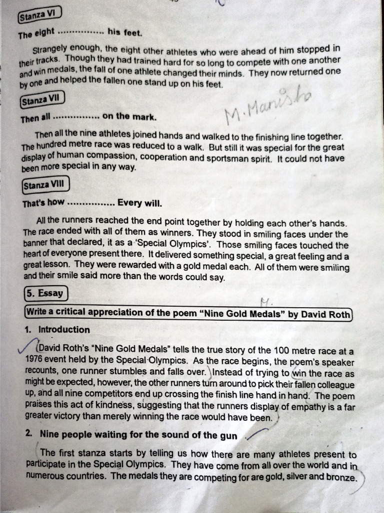 Nine Gold Medals by David Roth | PDF | Compassion