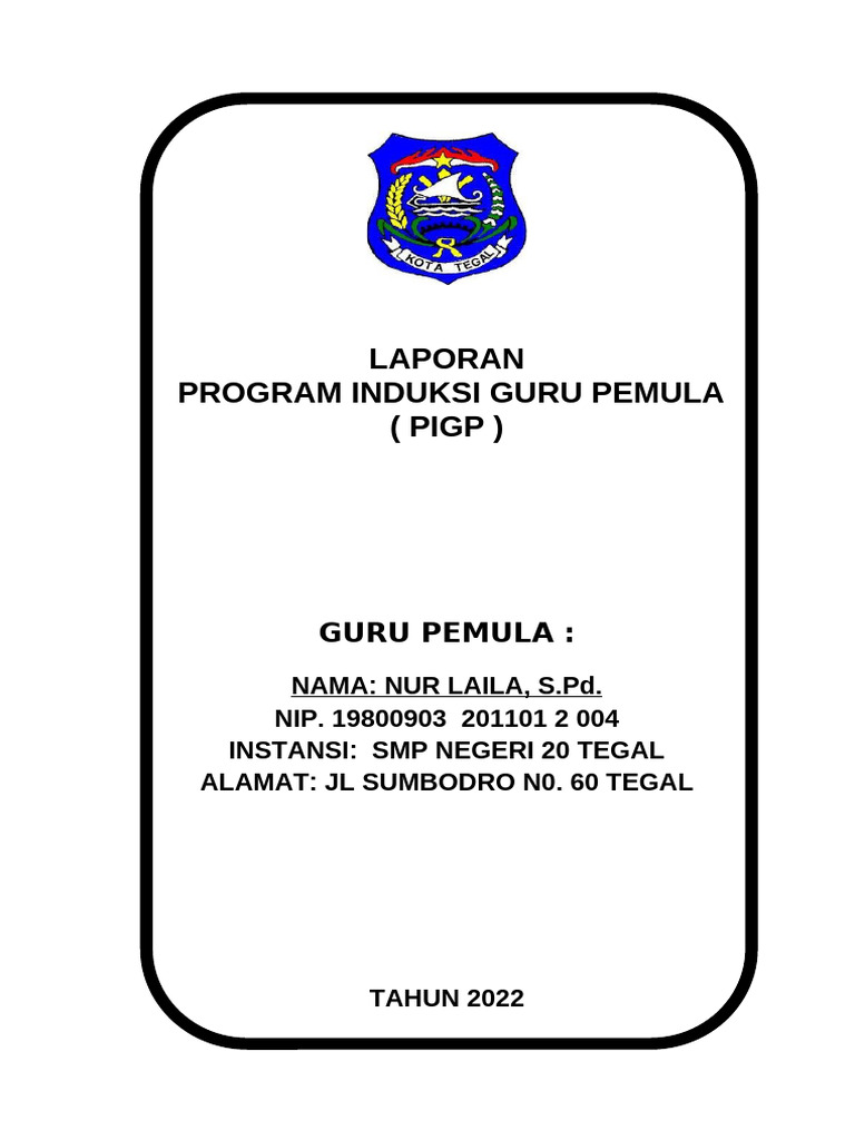 Contoh Cover Laporan SMP 2022 | PDF