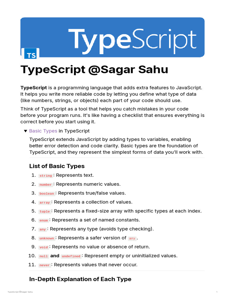 TypeScript | PDF | Parameter (Computer Programming) | Boolean Data Type TypeScript | PDF | Parameter (Computer Programming) | Boolean Data Type