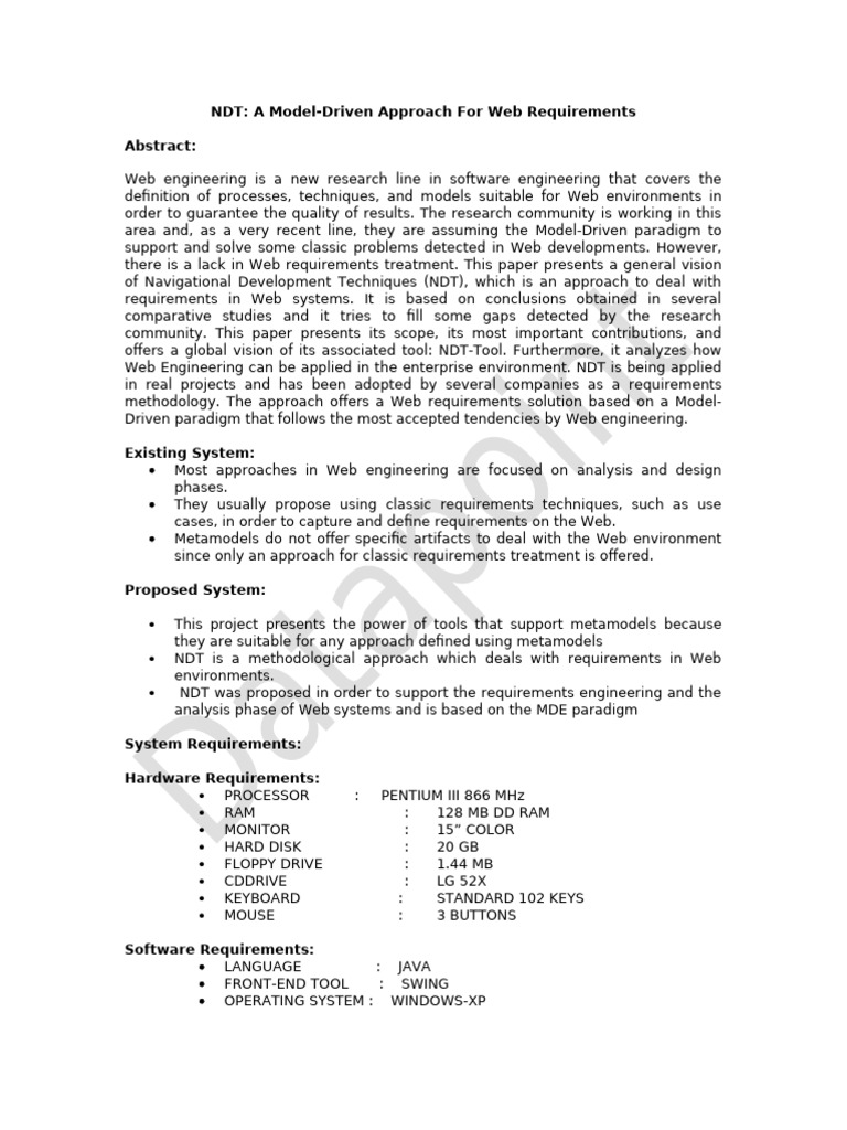 NDT A Model-Driven Approach | PDF | Nondestructive Testing | Floppy Disk