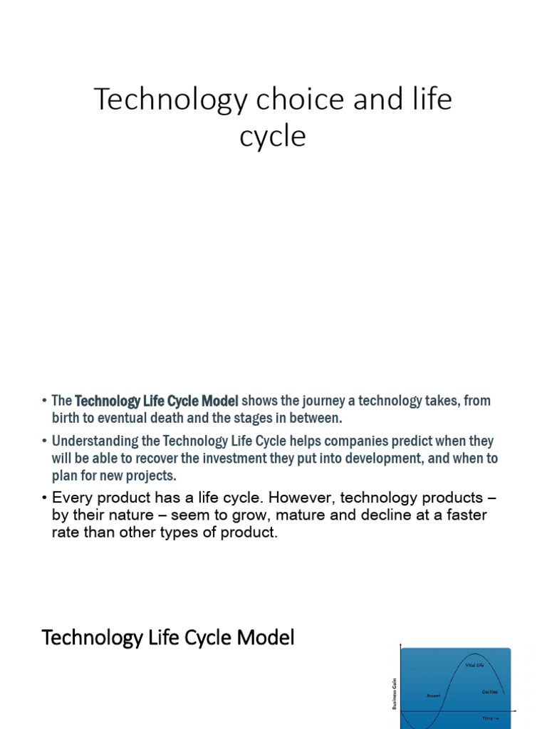 Technology Choice and Life Cycle | PDF | Business | Economies