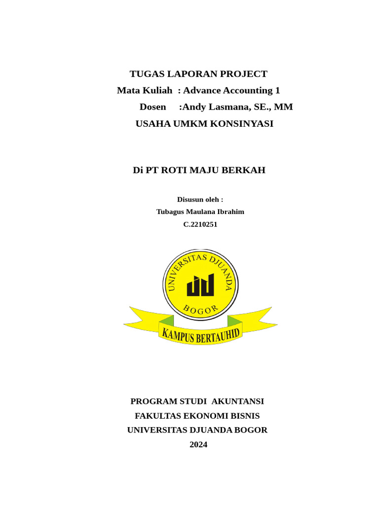 Laporan Akhir SIB Mandiri Unida Tubagus Maulana Ibrahim - DM3 | PDF