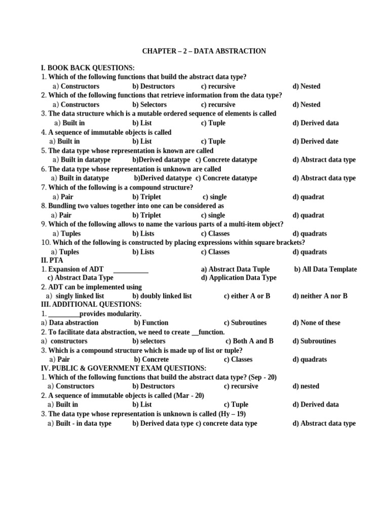 Chapter2 - Data Abstract-12 | PDF | Data Type | Software Engineering