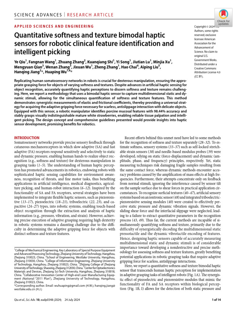 Sciadv Adp0348 | PDF | Piezoelectricity | Sensor