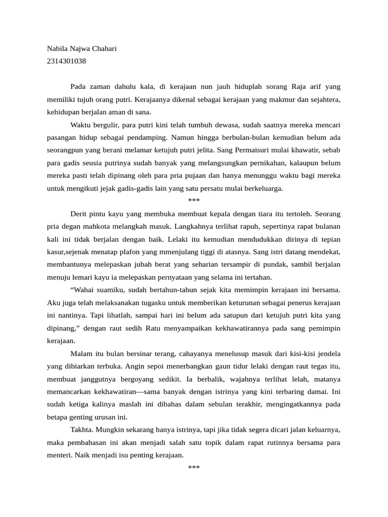 Pada Zaman Dahulu Kala | PDF