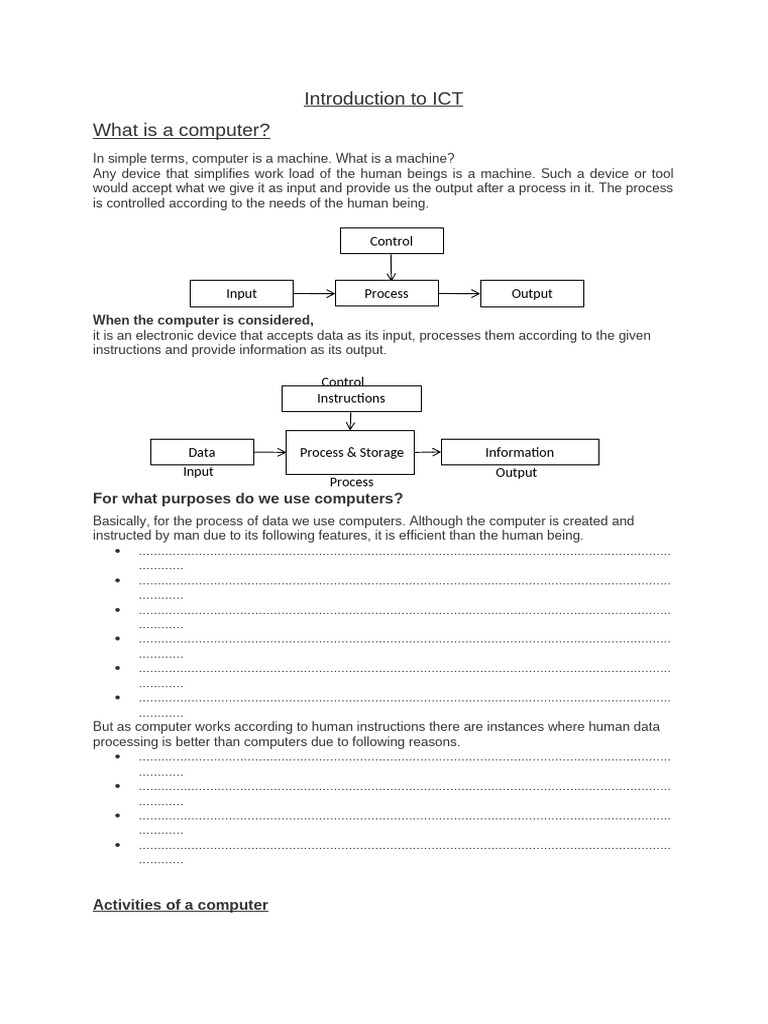 12 ICT Tutorial 1 | PDF | Input/Output | Big Data