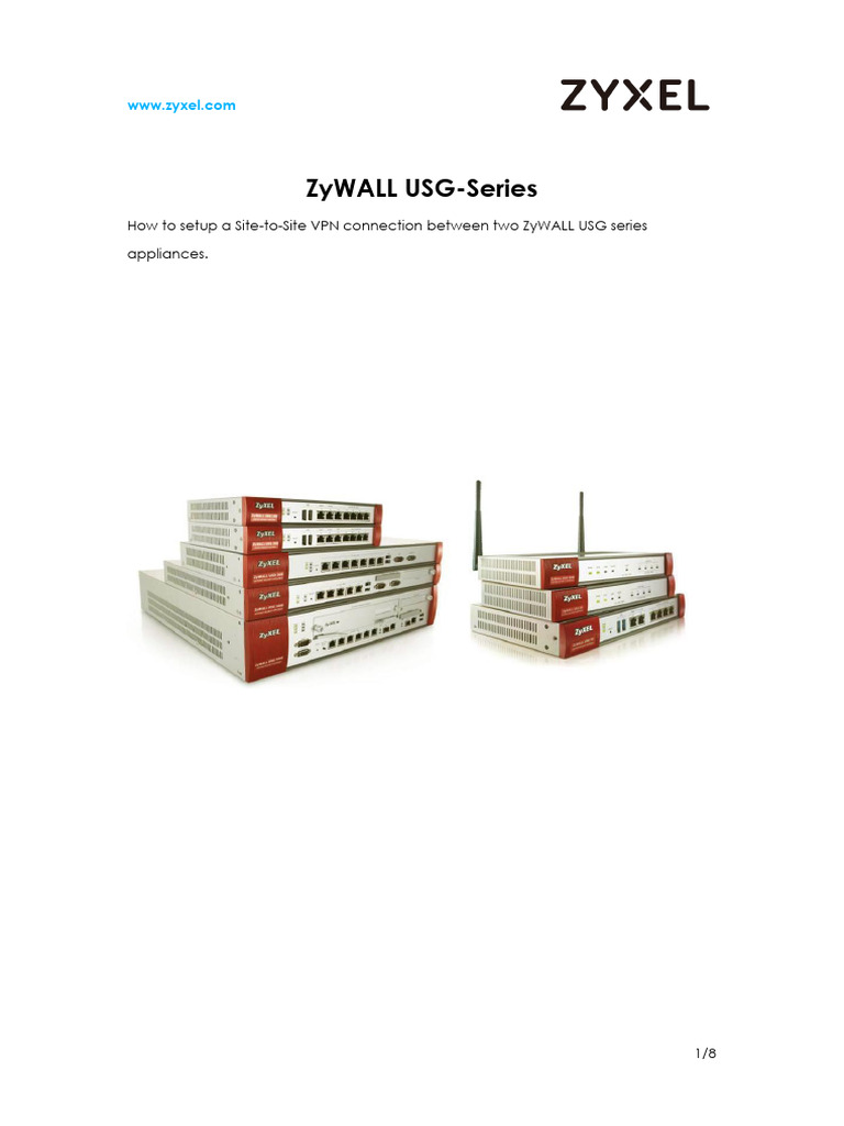 ZyWALL USG-series - VPN - Site-to-Site | PDF | Virtual Private Network | Gateway ...