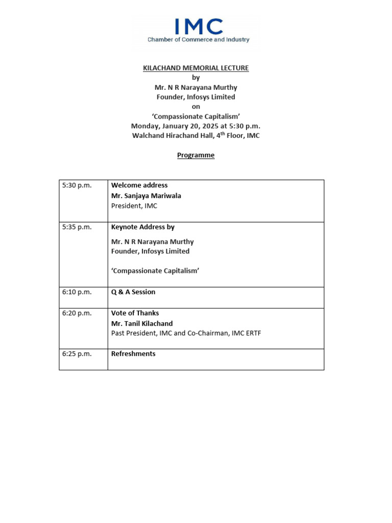 Programme Flow | PDF