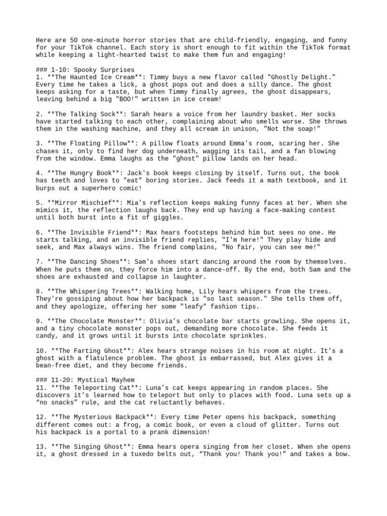 50 Horror Stories | PDF