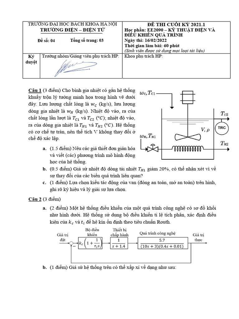 EE2090 Sem20211 De4 | PDF