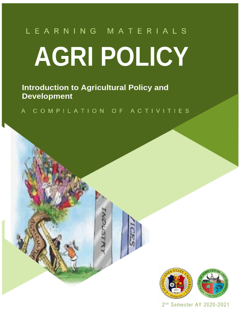 Agri Policy Final Coverage | PDF | Economies