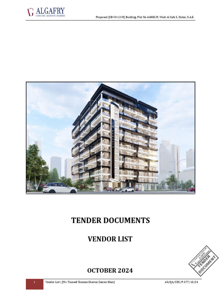Vendor List for Dubai Building Project | PDF | Building Engineering ...