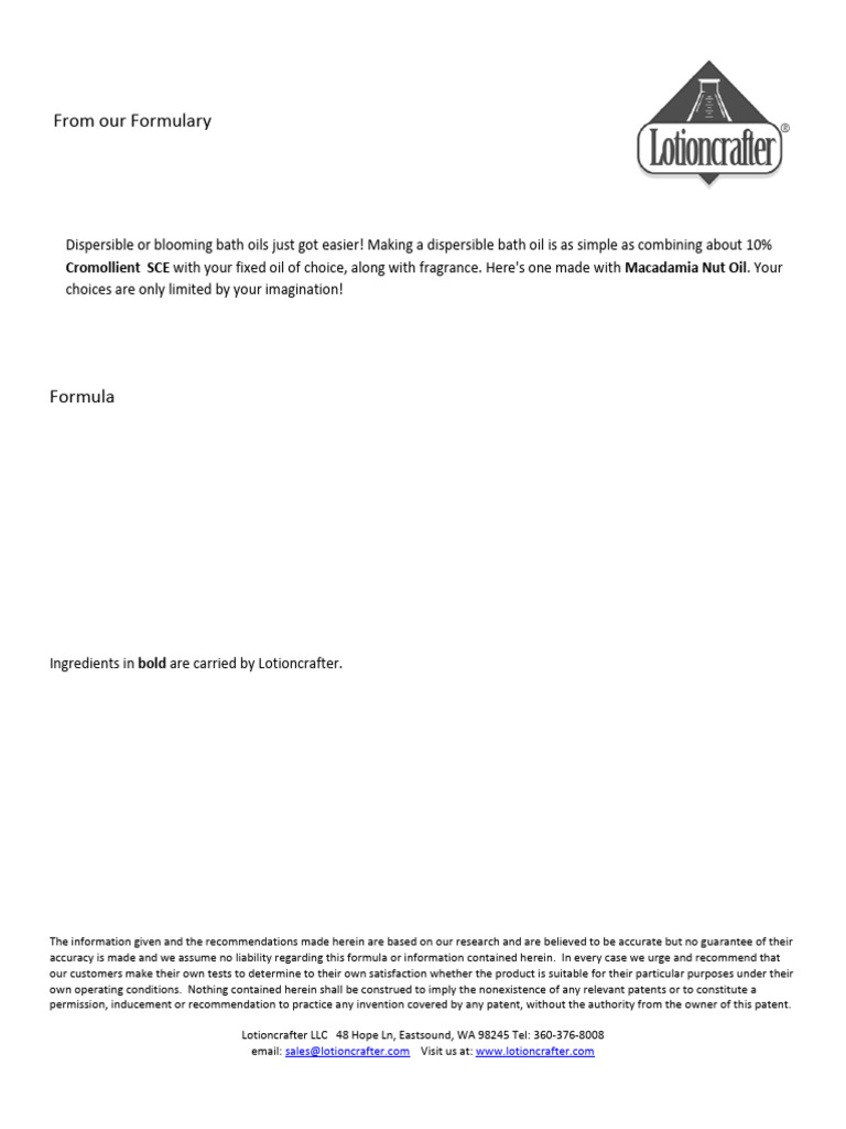 Dispersing_Bath_Oil | PDF