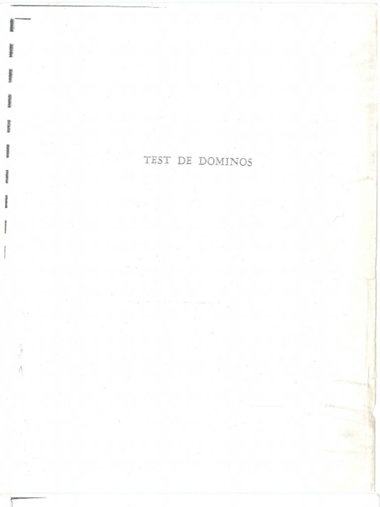 Test Dominos | PDF