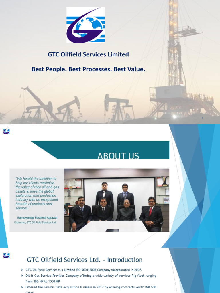 GTC Oilfield LTD Profile | PDF | Petroleum Reservoir | Iso 9000