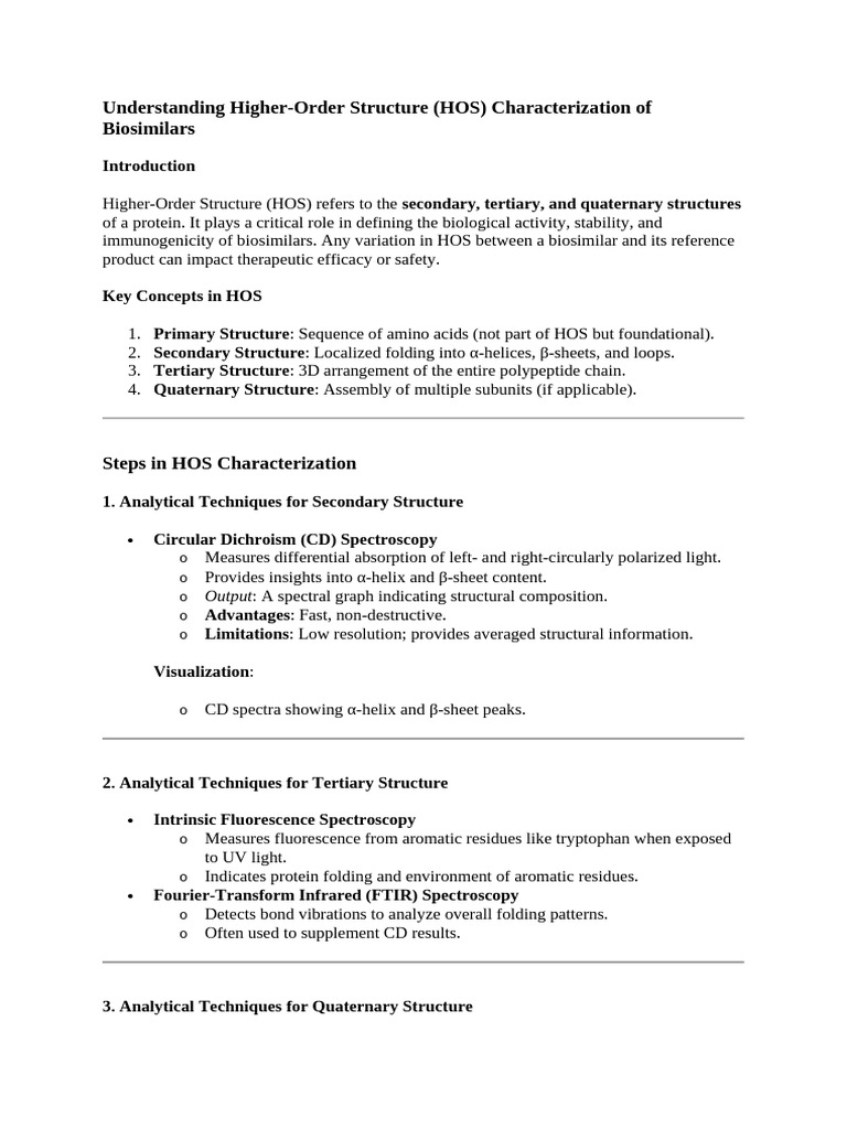 Higher Order Structure | PDF | Protein Structure | Proteins