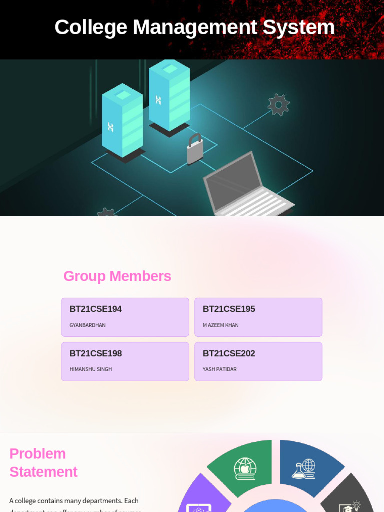 COLLEGE MANAGEMENT SYSTEM | PDF | Computing | Data