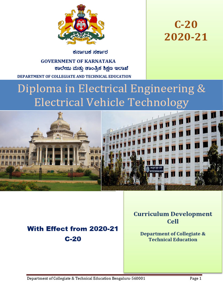 C 20 EV&EVT 1 2 Sem | PDF | Engineering | Vocational Education