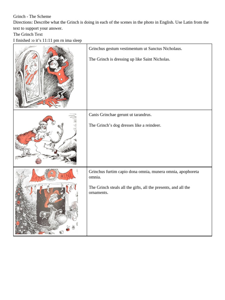 Grinch - The Scheme | PDF