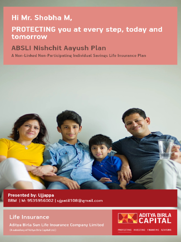 Shobha M - Nishchit Aayush Plan - Presentation | PDF