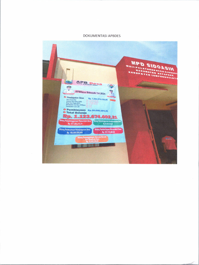 Banner Realisasi APBDes 2023 & APBDes 2024 | PDF