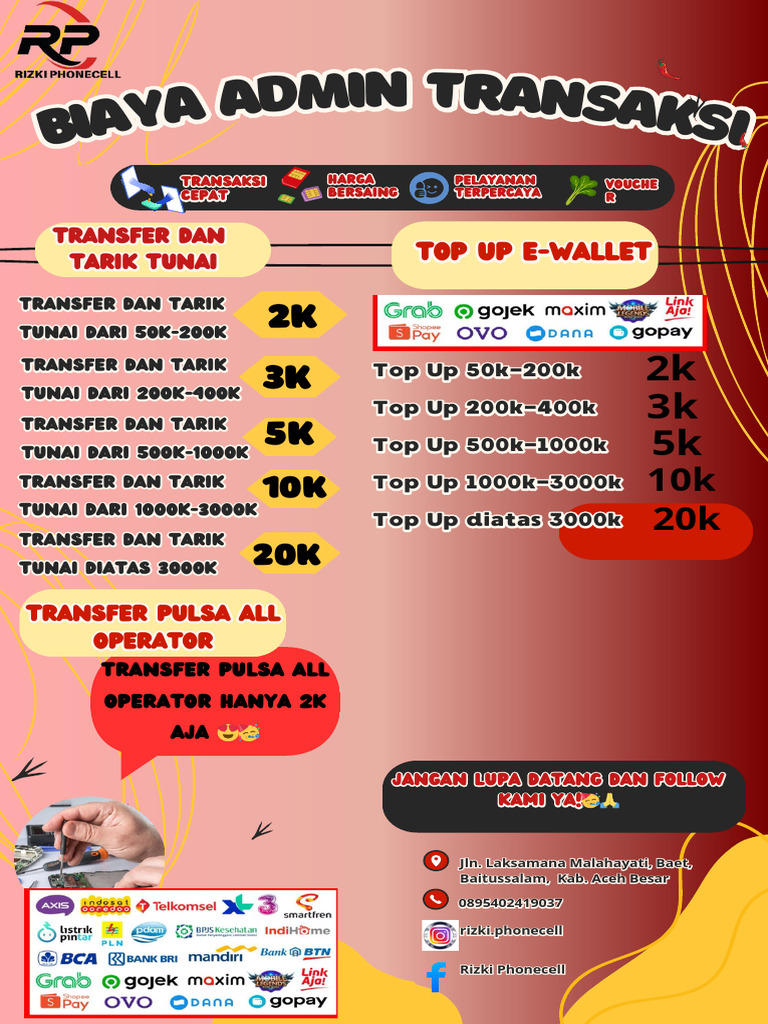 Transfer Pulsa & Tarik Tunai Murah | PDF