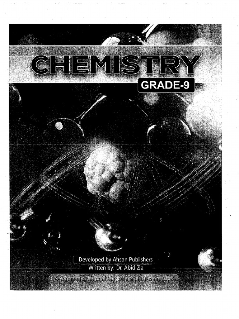 9th Chemistry New Book 2025 Punjab Board Pdf