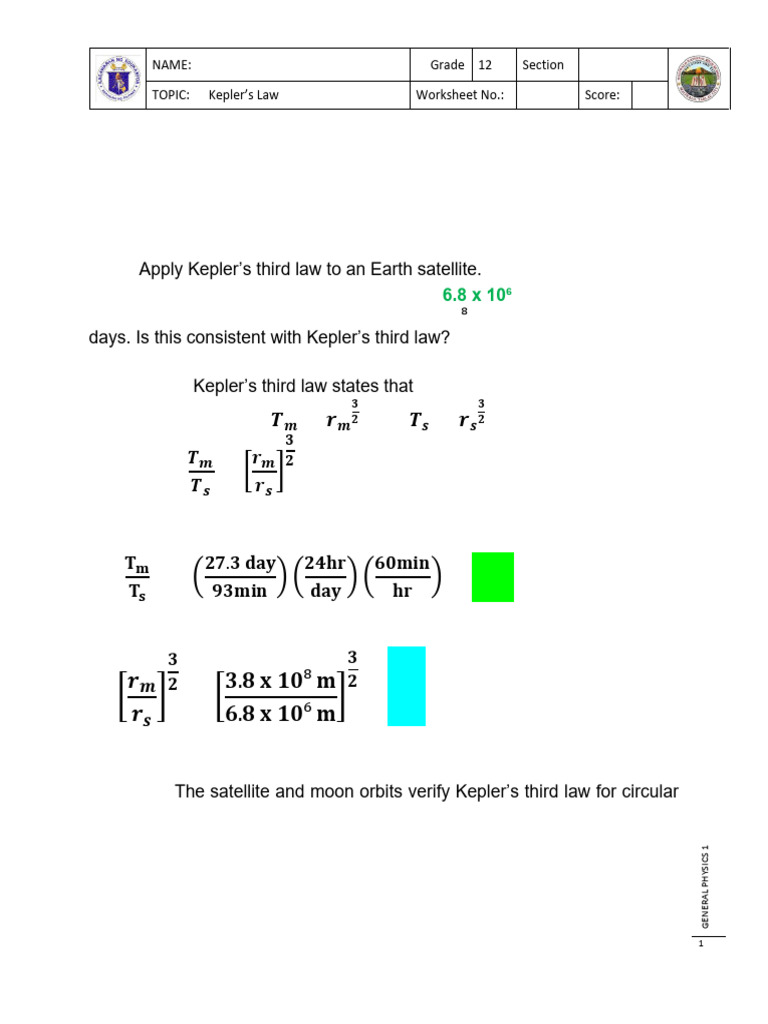 LQ3 Kepler-Answer | PDF