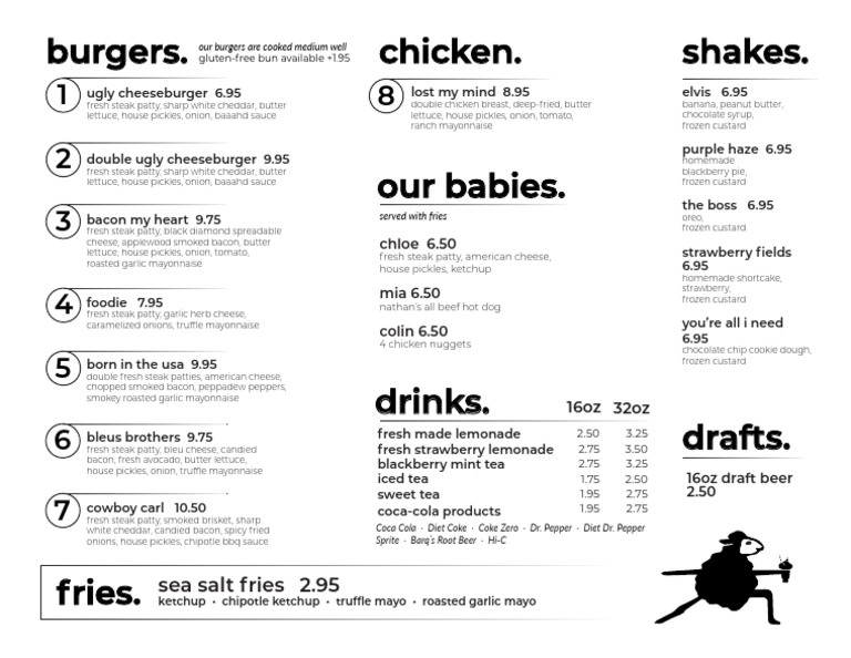 BSX Inside Menu - DEC 2021 | PDF | Hamburgers | Foods