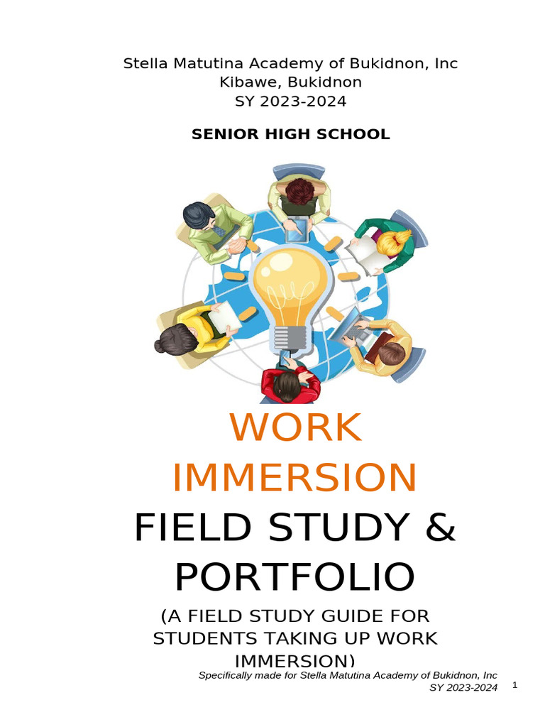 Work Immersion Guide for Students | PDF | Résumé | Interview