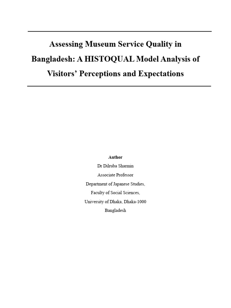 Museum Paper | PDF | Survey Methodology | Museum