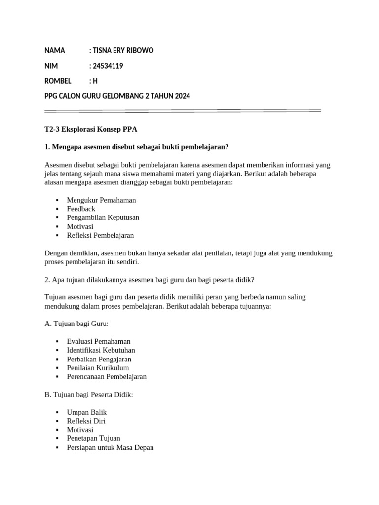 T2-3 Eksplorasi Konsep PPA | PDF