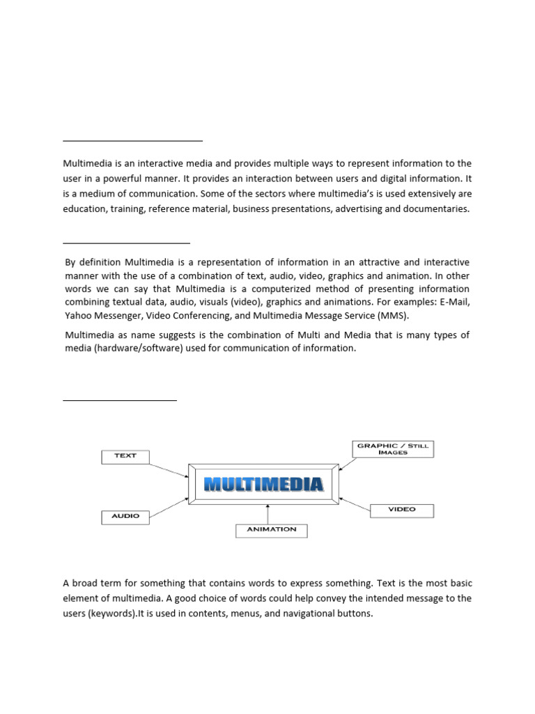 Intro to Multimedia_UNIT-I | PDF | Data Compression | Multimedia