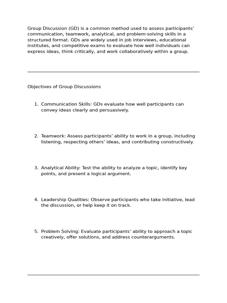Group Discussion Unit 3 | PDF | Thought | Critical Thinking
