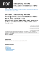 Dell OS10 VLT Configuration Steps | PDF | Network Switch | Computer Network
