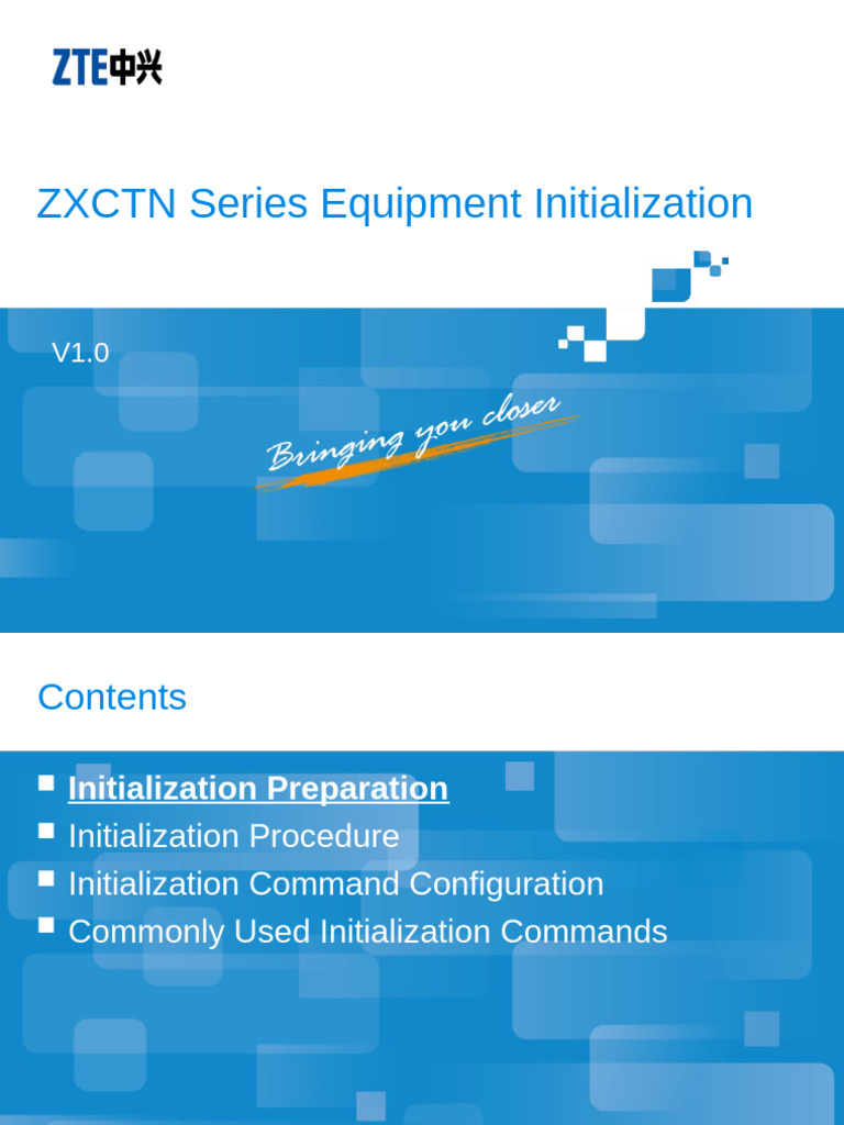 8_ZXCTN-BC-EN-ZXCTN Series Equipments Initialization-1-PPT-201210 | PDF | Computer File ...