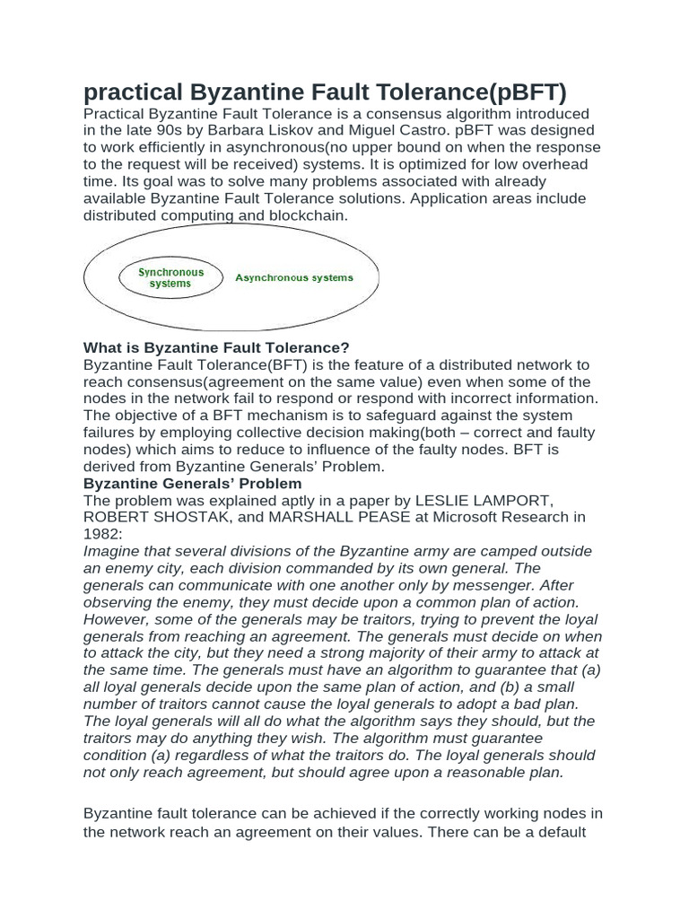 Practical Byzantine Fault Tolerance | PDF | Theoretical Computer Science | Computing