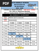BHS 2024-2025 Bell Schedule FINAL | PDF