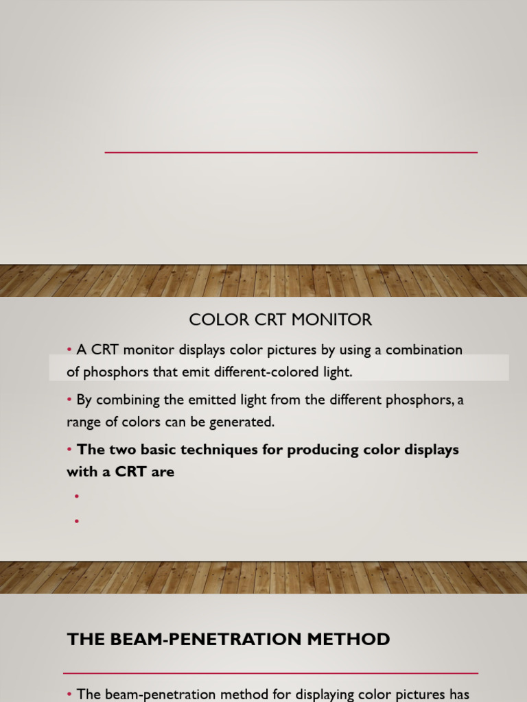 Color CRT Monitors: Beam Penetration vs. Shadow Mask | PDF | Rgb Color ...