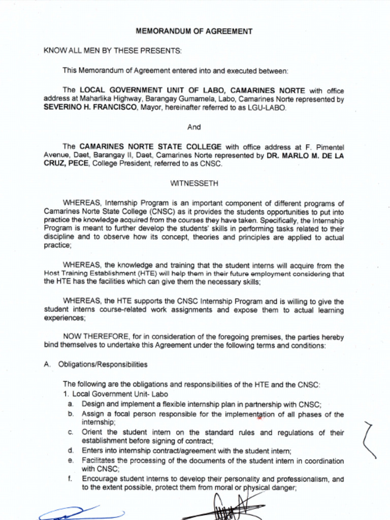 Lgu Labo Ojt Moa 20241 | PDF