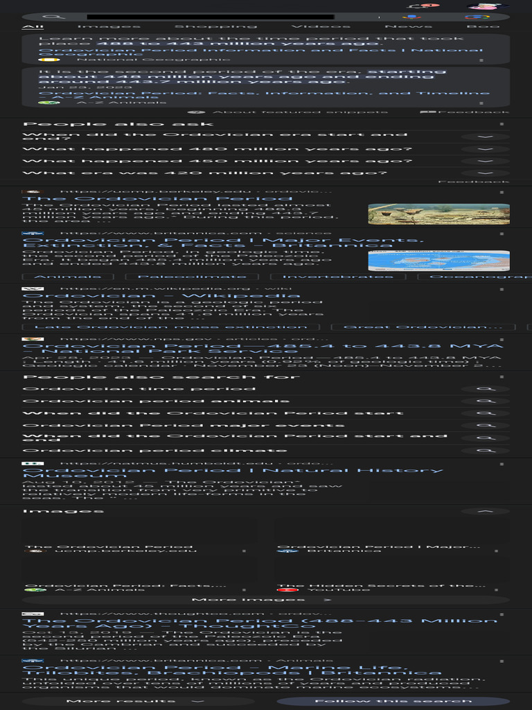 Ordovician Era Time Period Year - Google Search | PDF | Paleontology ...