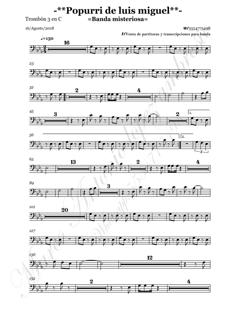Luis Miguel, Trombon 3 | PDF