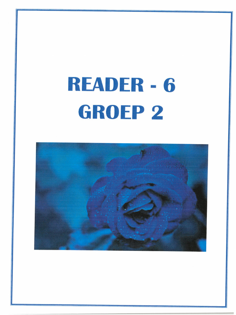 Reader 6 Groep 2 | PDF