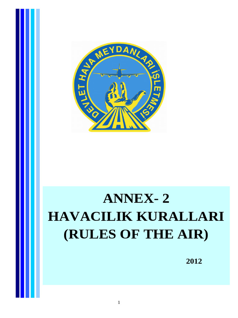 Annex 2 Havacilik Kurallari | PDF