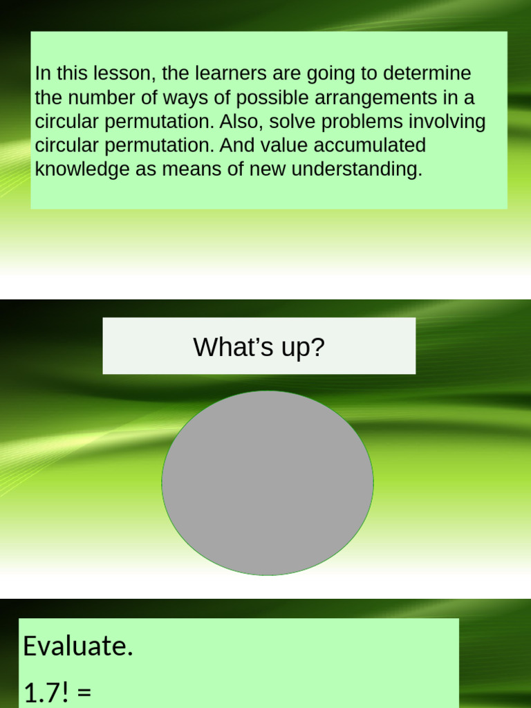 Circular Permutation | PDF