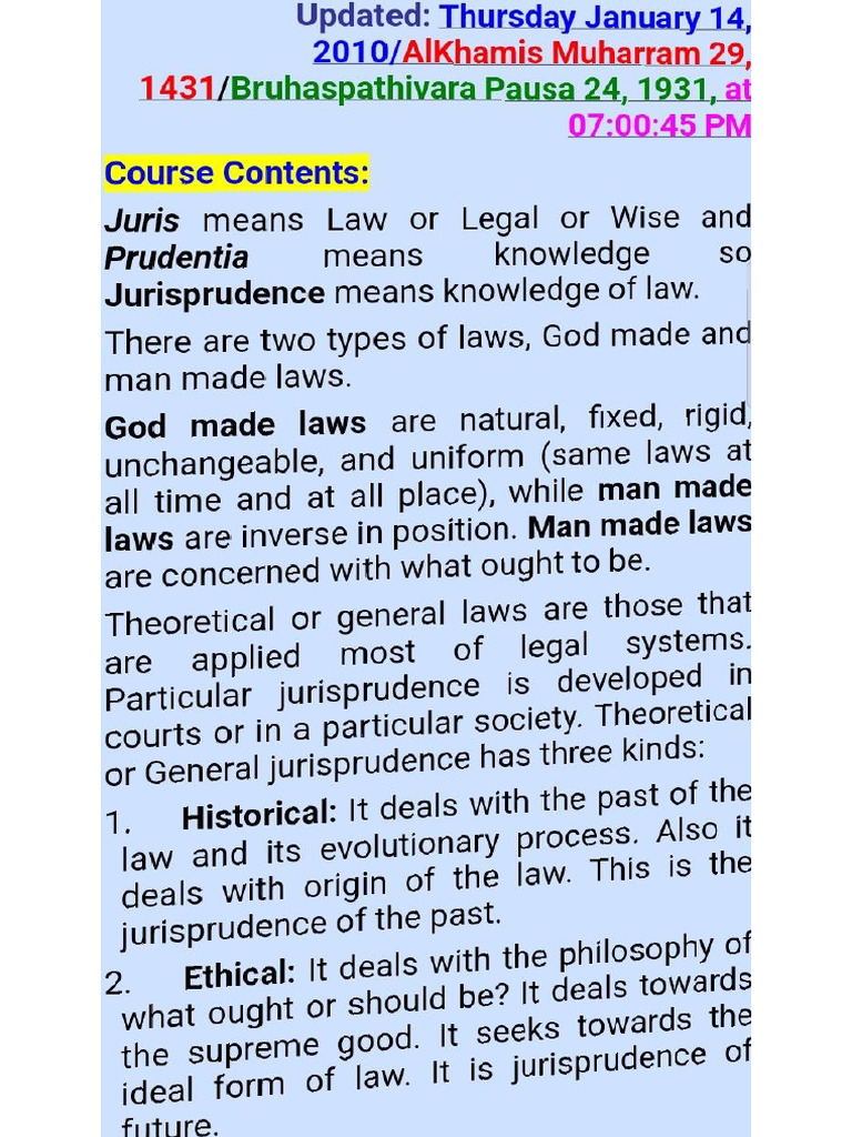 English Jurisprudence | PDF