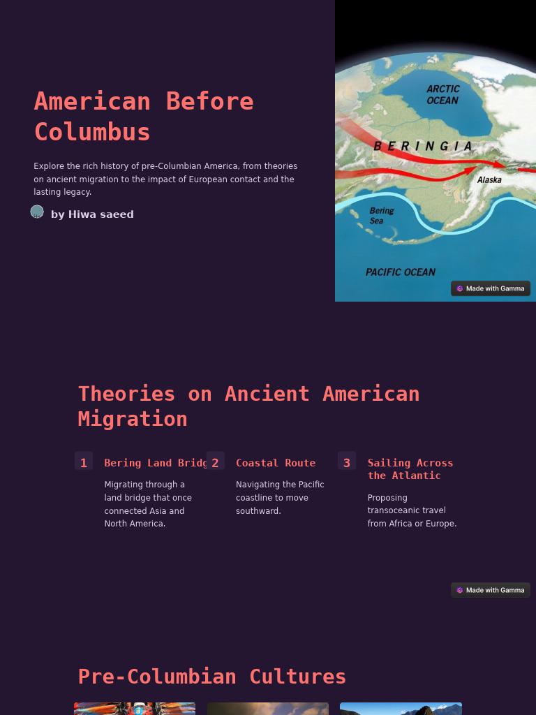 American Before Columbus | PDF | Pre Columbian Era | Indigenous Peoples