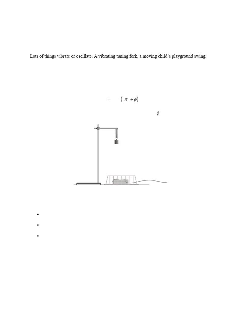 Simple Harmonic Motion Experiment Guide | PDF | Oscillation | Force